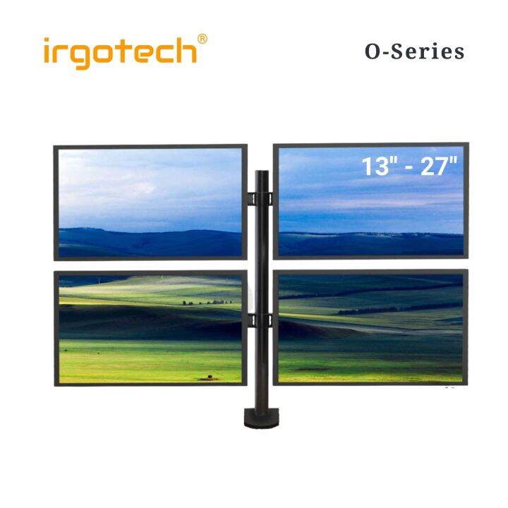 IRGOTECH Monitor Stand with Quad Arm fits Four screens up to 27 inch ...