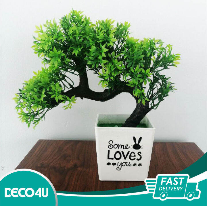 Artificial Flower Bunga Tumbuhan Hijau Hiasan Meja Mini Bunga Palsu ...
