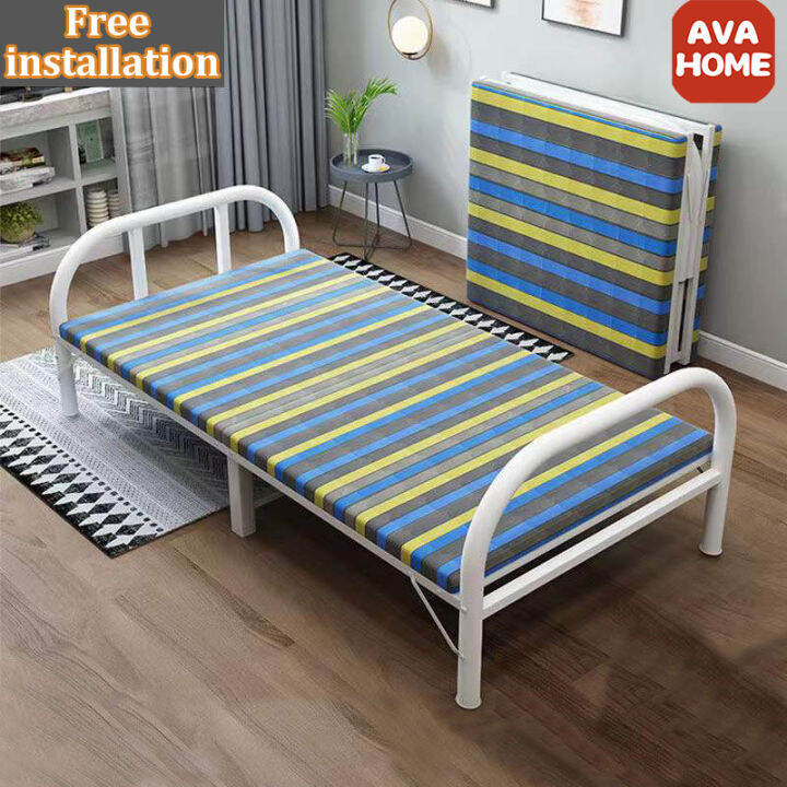 Katil Lipat Foldable Bed Frame Bedroom Furniture/Bed Base/Katil Single ...