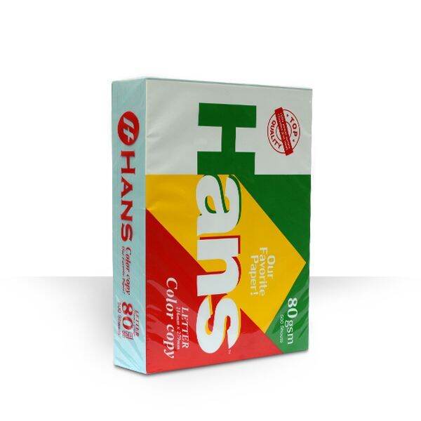HANS COLORED COPY PAPER 80GSM (Letter / Legal) 5 reams per box | Lazada PH