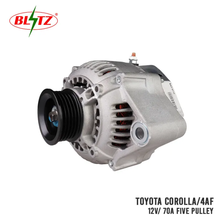 TOYOTA COROLLA 4AF ALTERNATOR ASSEMBLY 12V / 70A FIVE PULLEY BLITZ ...