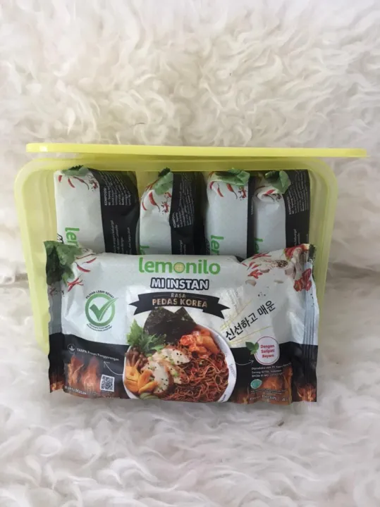 GRATIS BOX SERBAGUNA - LEMONILO MIE INSTAN SEHAT RASA PEDAS KOREA ISI 5 ...