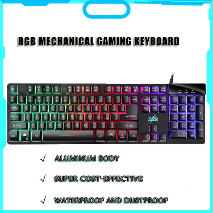【High quality】K003 ( Darth-Vader ) Real RGB Mechanical Gaming Keyboard ...
