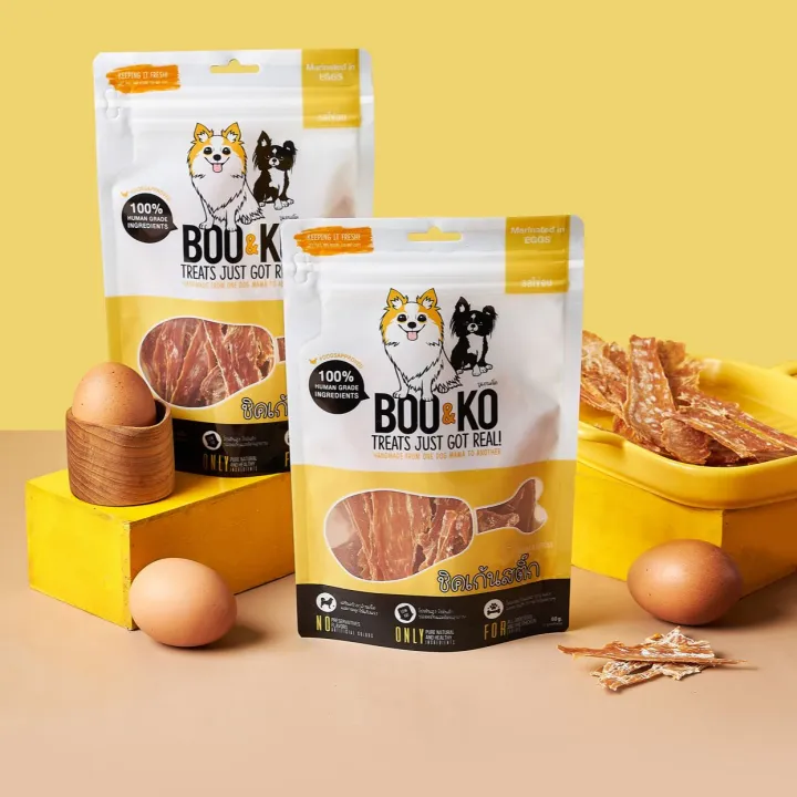 BOO&KO บูแอนด์โค ไก่อบแห้ง รสไข่อบ 60 กรัม | Lazada.co.th