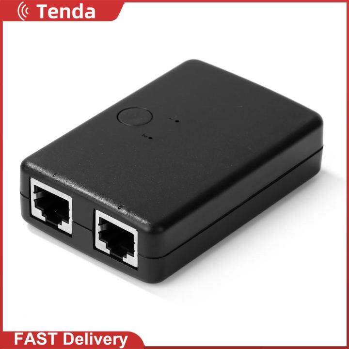 2 Ports 100M RJ45 Network Switch LAN Ethernet Switcher 2 Way Sharing ...