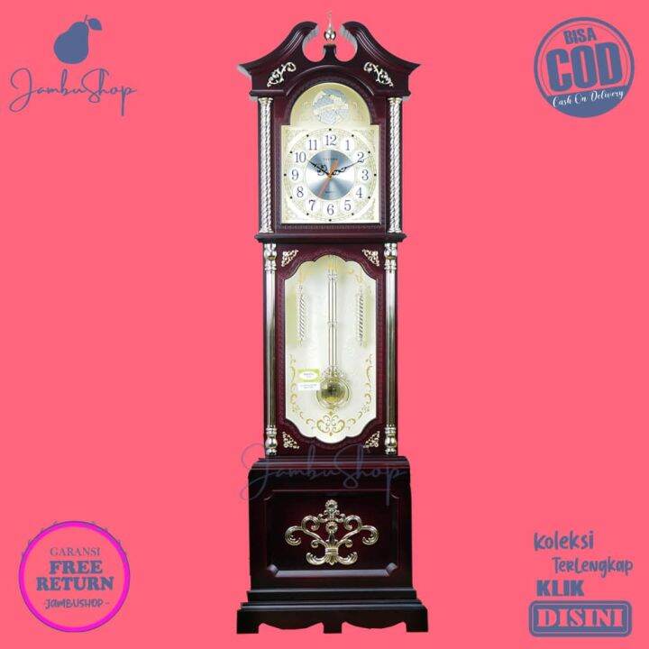 Jam Dinding Bell Bunyi & Bandul Minimalis MG Sakana 322 Hiasan Rumah ...