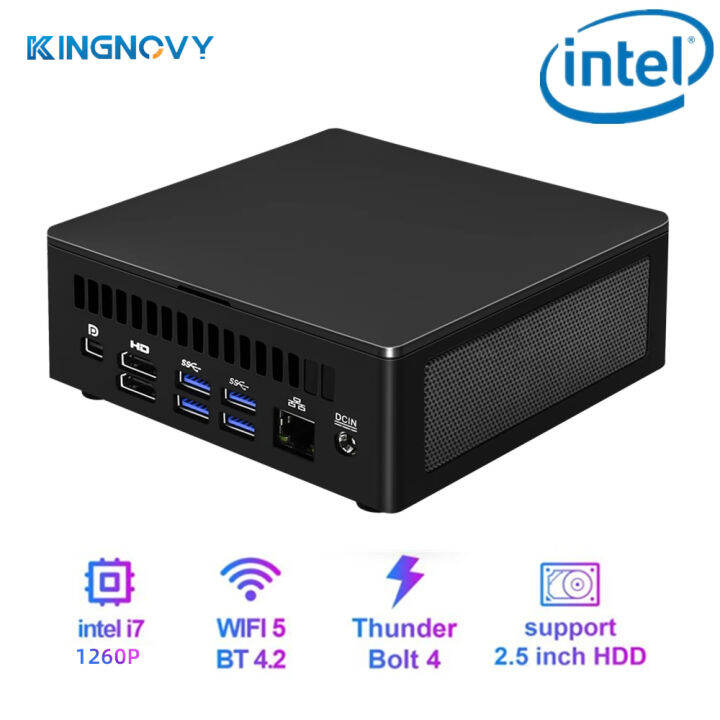 kingnovy 12th Gen Intel i7 i5 NUC Gaming Mini PC Compact Mini Computer 8K HTPC 4x Screen Display ...