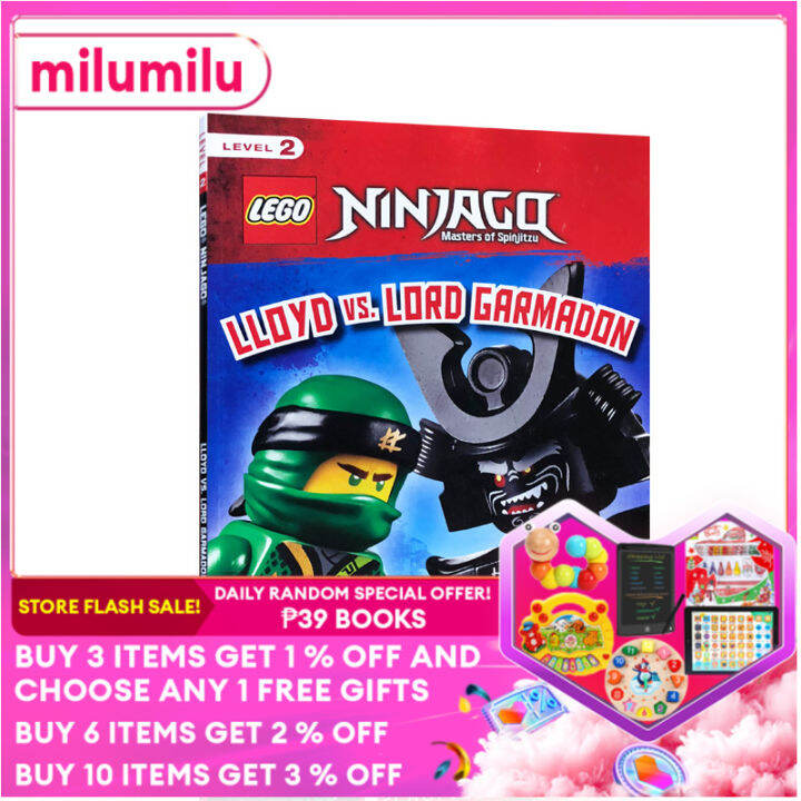 milu Picture Book Lego Ninjago Lloyd Vs Lord Garmadon Children's Full ...