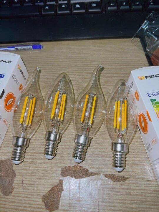 Combo Bóng đèn LED Edison C35 ánh sáng vàng hình quả nhót E14 | Lazada.vn