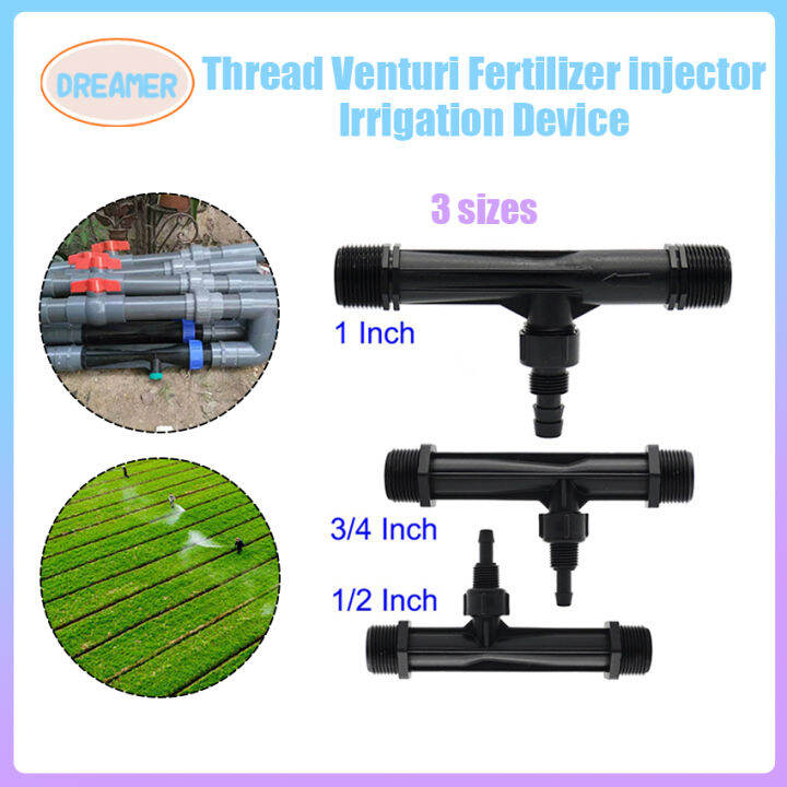 1/2" 3/4" 1" Agriculture Irrigation Venturi Tube Fertilizer Injector ...