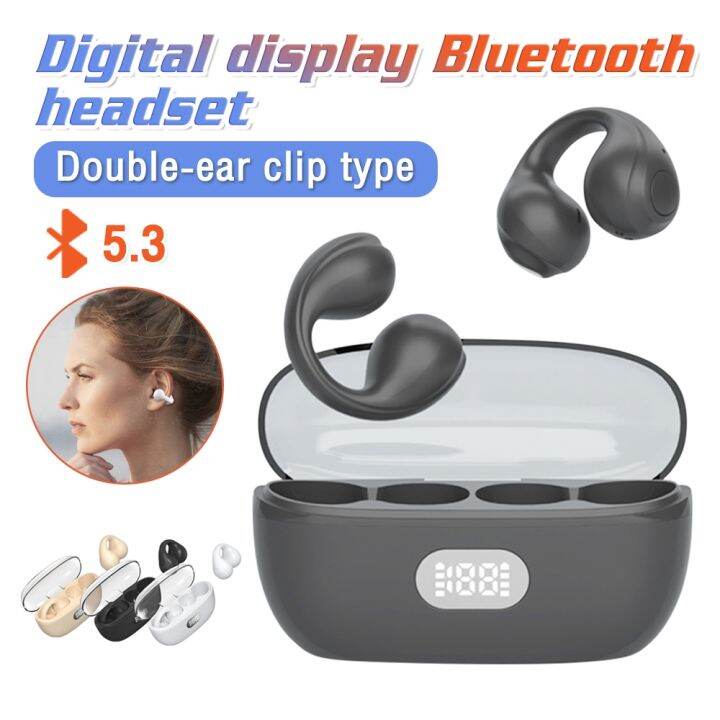 Bone Conduction Concept TWS Wireless Headphones Bluetooth 5.3 Earphones ...