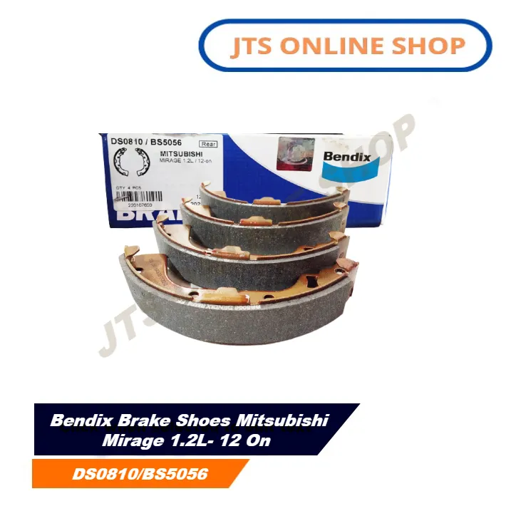 Bendix Brake Shoes Mitsubishi Mirage 1.2L- 12 On DS0810/BS5056 | Lazada PH