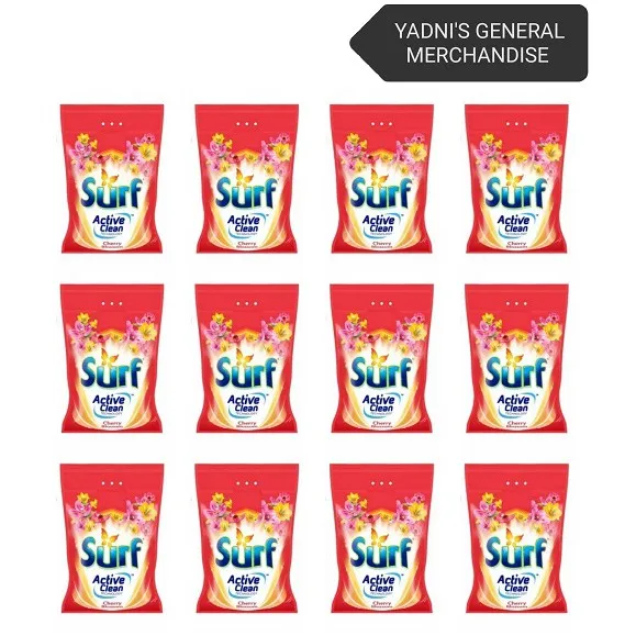 Surf Powder Detergent Cherry Blossom with Active Clean Technology 12pcs ...