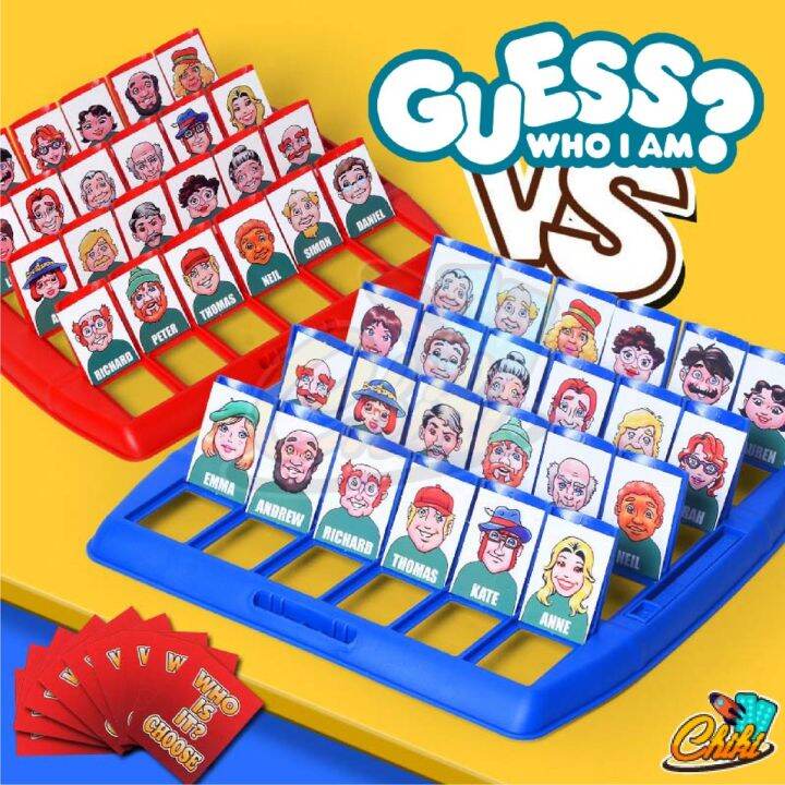 Who is it Board Game - บอร์ดเกม Guess Who เกมสืบพยาน เกมนักสืบ who is ...