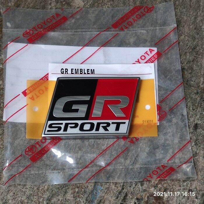 SATU BUAH EMBLEM GR SPORT ORIGINAL TOYOTA | Lazada Indonesia
