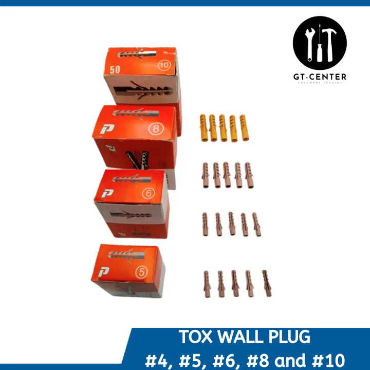 Tox Wall Plug #4 #5 #6 #8 and #10 (Per Box) | Lazada PH