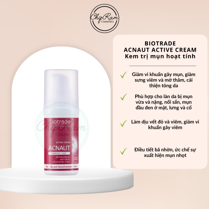 KEM GIẢM MỤN HOẠT TÍNH BIOTRADE ACNAUT ACTIVE CREAM | Lazada.vn