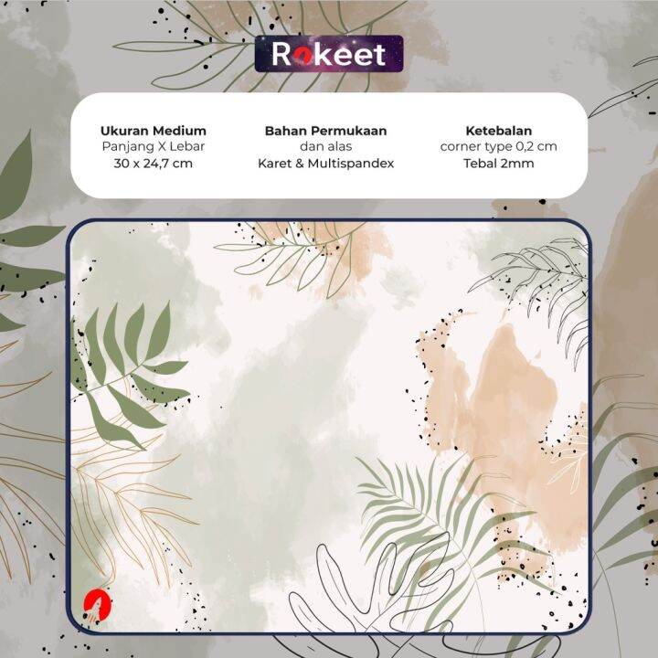 Mousepad Aeshtethic Korean Design Anti Slip Tatakan Mouse Estetik Tebal ...