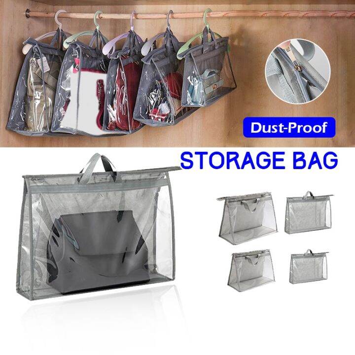 Handbag Dust Cover Multipurpose Transparent Bag Storage Dust Bag Zipper ...