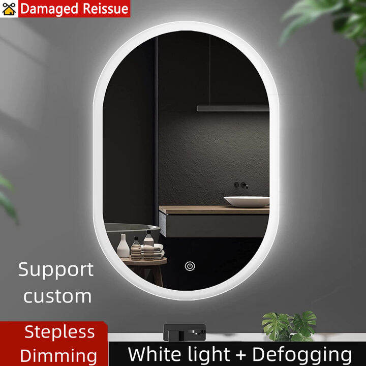Led Bathroom Mirror Oval Frameless Bathroom Mirror with Light Led ...