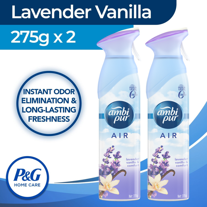AMBI PUR Air Freshener Lavender Vanilla & Comfort 275g Spray x 2 (Air Freshener) | Lazada PH