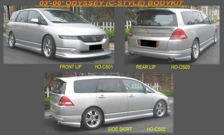 Honda Odyssey rb1 C-style C style cstyle bodykit body kit front side rear skirt lip 2003 2004 ...