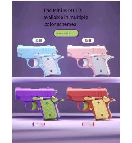 Baby 1911 Double-shot toy gun Children's decompression heavy gun 3d ...