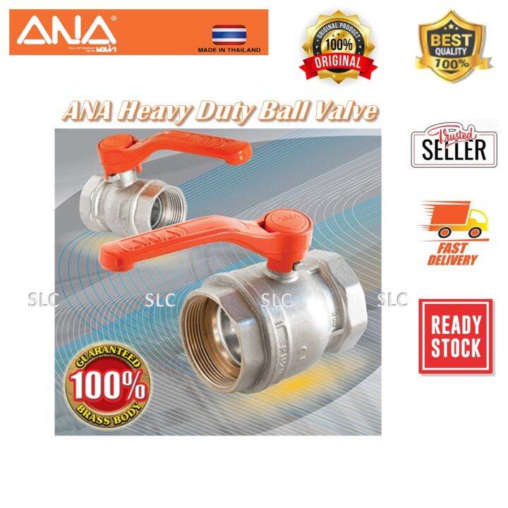 ANA Heavy Duty Ball Valve Brass Body Chrome Plated with Aluminium ...