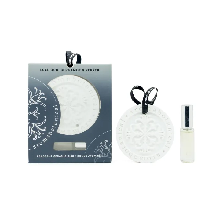 AROMA BOTANICAL CERAMIC FRAGRANT DISC, HOME FRAGRANCE (LUXE OUD ...