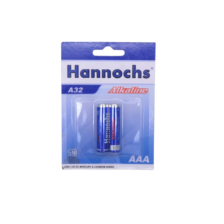 Baterai Hannochs Alkaline AAA Battery Alkaline 3A A3 Isi 2pcs | Lazada ...