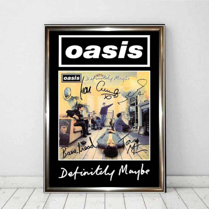 oasis band cover retro wall poster A3 A4 A5 | Lazada PH