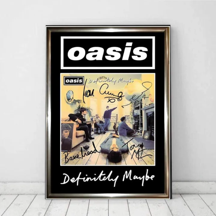 oasis band album cover retro wall poster A3 | Lazada PH
