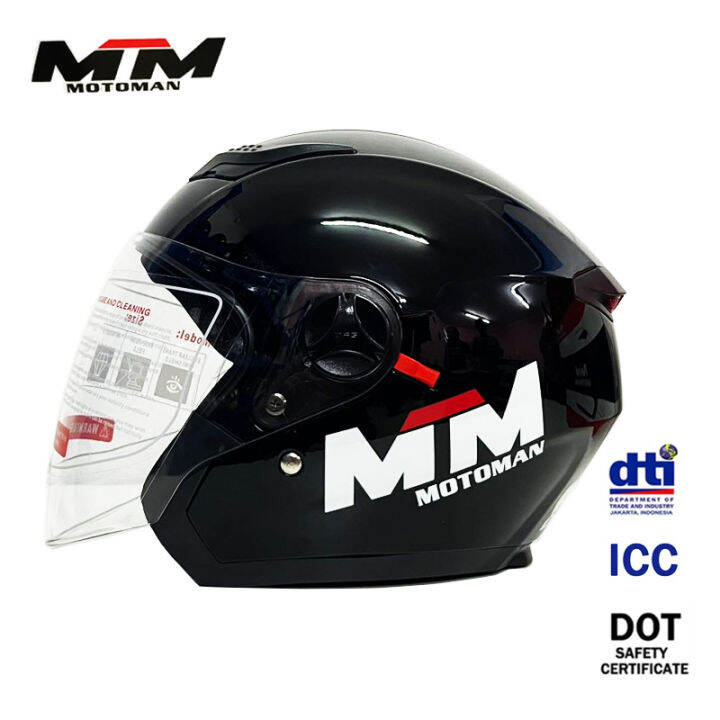 MTM MOTOMAN Half Face helmet Motorcycle Helmets motor with icc sticker ...