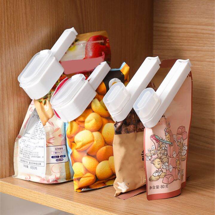 Food Storage Sealing Clip with Pour Spouts KItchen Chip Bag Clips ...