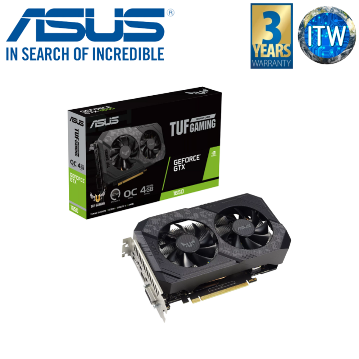 ITW | Asus Tuf Gaming GeForce GTX 1650 V2 OC 4GB GDDR6 Graphics Card ...