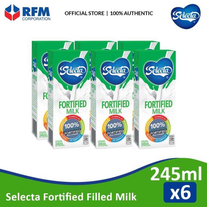 Selecta Fortified Filled Milk 245ml - Set of 6s | Lazada PH