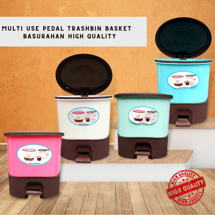 Multi use Pedal Trasbin Basket Trashbin Basurahan High Quality | Lazada PH