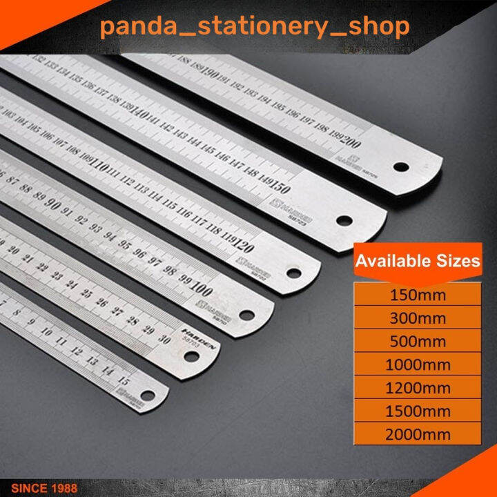 Metal Ruler 12 Inches Aluminum Ruler 30cm or 60cm Rulers Stationary ...