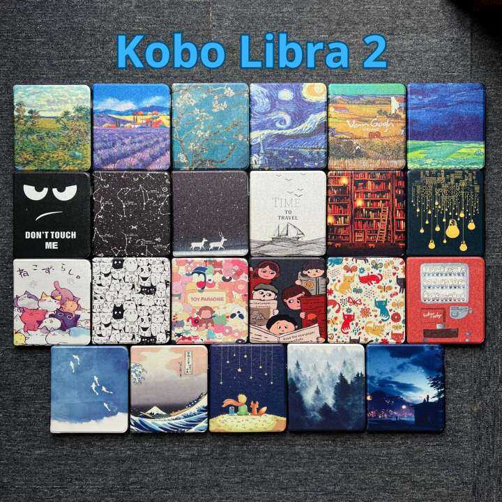 Bao Da Cover Kobo Libra 2, Case Máy Đọc Sách Kobo Libra 2 Trơn/Hoạ Tiết ...