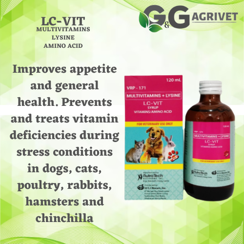 [G&G AGRIVET] 1 BOTTLE LC-VIT / SYRUP/ MULTI VITAMINS / 120ML / VIT SA ...