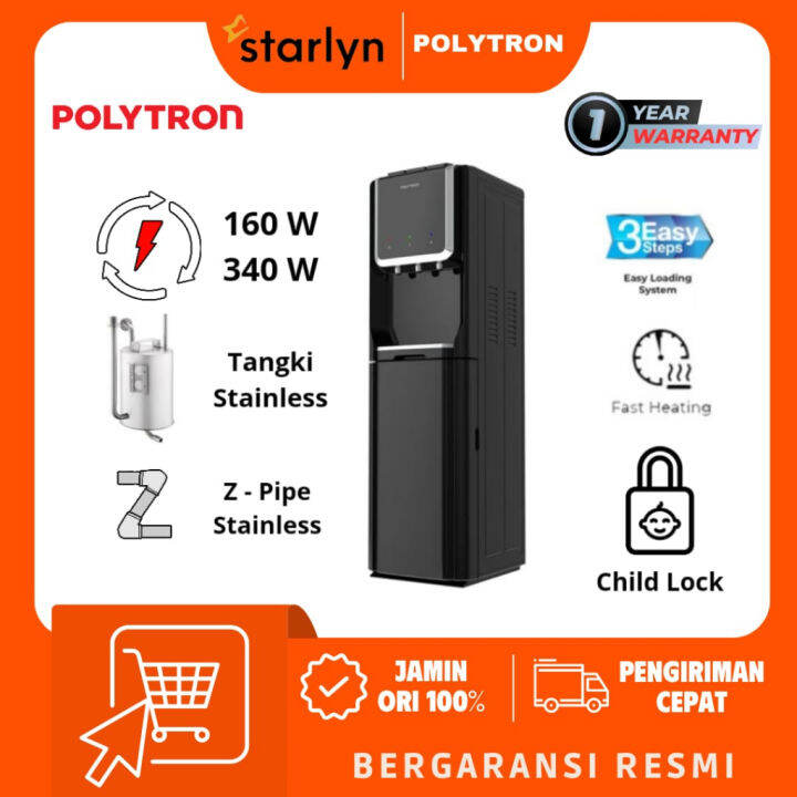 POLYTRON PWC615X DISPENSER GALON BAWAH PWC 615 KOMPRESOR PS-PWC615X ...