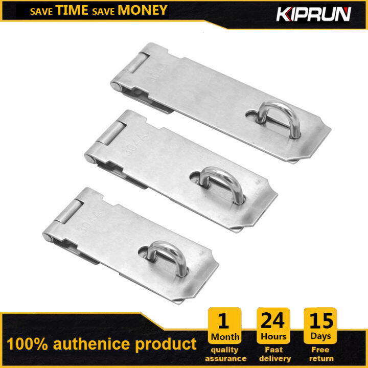 KIPRUN Stainless Steel Padlock Clasp Anti Theft Door Lock Gate Hasp ...