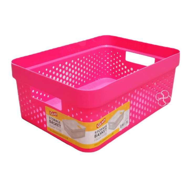 Glad Pink Storage Basket 9L | Lazada PH
