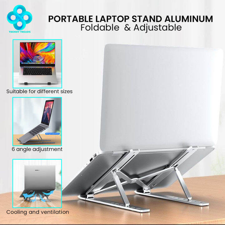 laptop Stand Portable ABS Adjustable Foldable Laptop Desk Stand 6-level ...