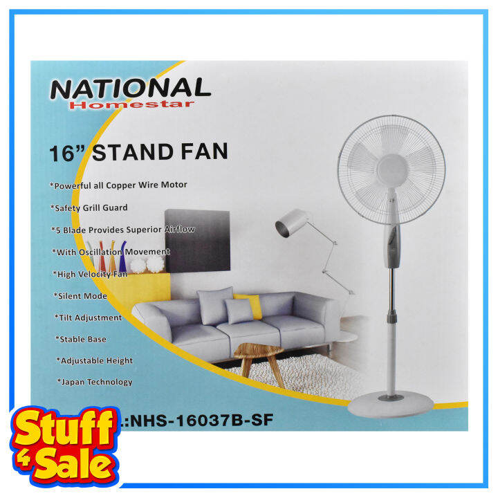 National Homestar 16-inch Stand Fan | Lazada PH