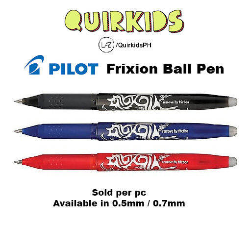 Pilot FriXion Ball Erasable Rollerball Pen - 0.7mm 0.5mm | Lazada PH