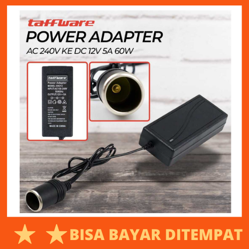 Power Adaptor AC 240V ke DC 12V 5A 60W / Power Kit Adaptor Adapter Colokkan Converter Pengubah ...