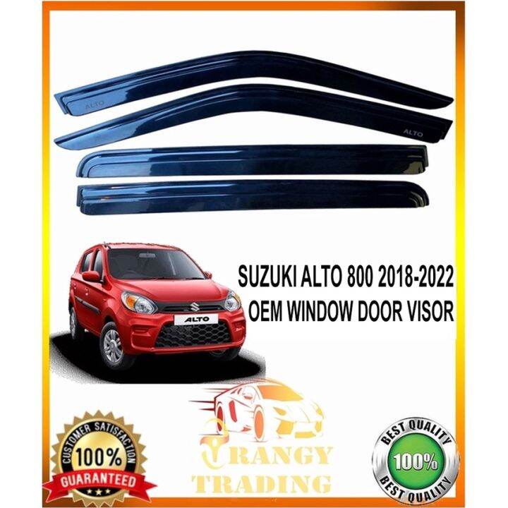 Suzuki Alto 800 2018 to 2022 OEM Window Door Visor Black 2019 2020 2021 ...