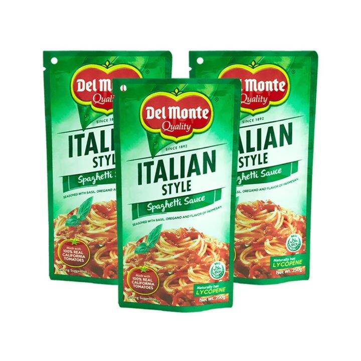 Del Monte Italian Style Spaghetti Sauce 250g- Pack of 3 | Lazada PH