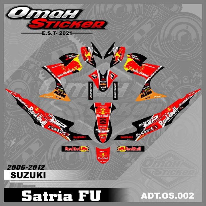 Decal Suzuki Satria FU 150 .Sticker Decal Lis Variasi Satria FU 150 ...